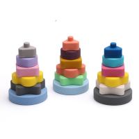 China CE Educational Silicone Stacking Toys Creative Building Blocks SGS For Kids for sale
