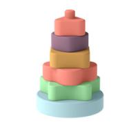 China CE Educational Silicone Stacking Toys Creative Building Blocks SGS For Kids for sale