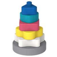 China CE Educational Silicone Stacking Toys Creative Building Blocks SGS For Kids for sale