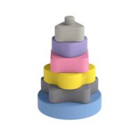 China CE Educational Silicone Stacking Toys Creative Building Blocks SGS For Kids for sale