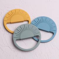 China Cute Shape Food Grade Silicone Baby Teether BPA Free Silicone Teether 9*9*0.7cm for sale