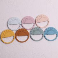 China Cute Shape Food Grade Silicone Baby Teether BPA Free Silicone Teether 9*9*0.7cm for sale