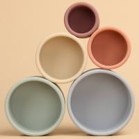 China Brain Development Baby Silicone Products Silicone Stacking Cups SGS for sale