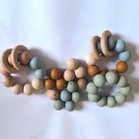 China Safe Baby 19mm Silicone Beads FDA Silicone Necklace Beads Food Grade for sale