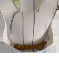 China Full Printing Latex Free Customized Marble Silicone Baby Bib For Dinner for sale