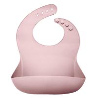 China Antibacterial Toddler silicone scoop bib Waterproof Feeding Bibs With Crumb Catcher for sale