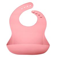 China Antibacterial Toddler silicone scoop bib Waterproof Feeding Bibs With Crumb Catcher for sale