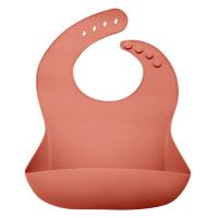 China Antibacterial Toddler silicone scoop bib Waterproof Feeding Bibs With Crumb Catcher for sale