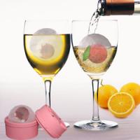 China Food Grade Silicone Ice Mold Diamond Ball Shaped Ice Cube Tray 6.2*5.6*5cm for sale