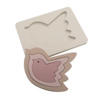 China Educational Bird Puzzle Silicone Animal Toys For Babies Having Fun 5pcs Set for sale