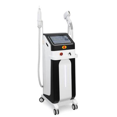 China 2 In 1 808nm Lazer Permanent Hair Tattoo Removal Yag Diode Beauty Salon 3 Wavelengths Diode Laser for sale