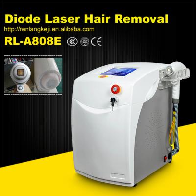 China Portable 808nm Diode Laser Hair Removal Machine with 20-950ms Pulse Width 1~20Hz Frequency and 10 X 16mm Spot Size for sale