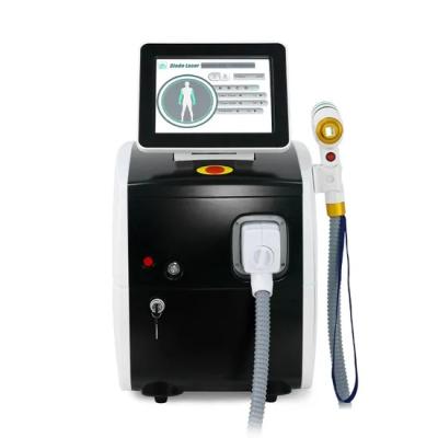 China Portable 808nm Diode Laser Hair Removal Machine with 10.4 TFT Touch Screen and Triple Cooling System for All Hair Colors for sale