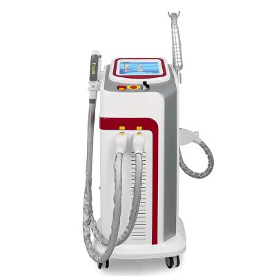 China Picosecond Laser Tattoo Removal Machine 3 in 1 Vertical beauty machine three handle laser mole removal  machine for sale
