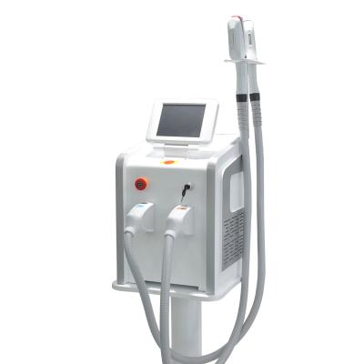 China 2 handle laser Beauty Machine laser hairremoval machine Laser mole removal, Multifunctional portable laser beauty machine for sale