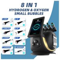 China 8 In 1 Hydrogen Oxygen Small Bubble Hydrafacial Machine Multifunctional Facial Skin Care Salon Equipment for sale
