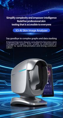 China Portable X3 Skin Diagnostic Scanner AI Camera 15.6 Inch HD Display Beauty Clinic Facial Analyzer Machine for sale