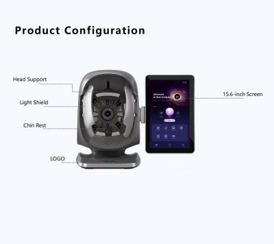 China 3D Skin Imaging Analyzer AI Camera System 15.6 Inch Screen Salon Beauty Diagnostic Detector Device for sale