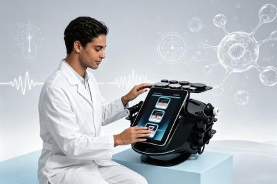 China Hazeen 448K Tecar Diathermy Device CET RET Dual Mode Skin Firming Body Shaping Face Lifting Beauty Machine for sale