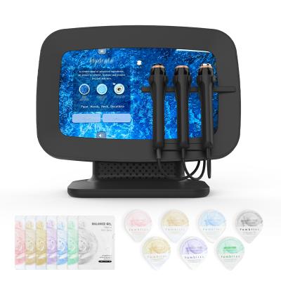 China Portable 3 Handles RF Hydra Facial Machine Skin Rejuvenation Anti-Aging Wrinkle Removal Face Lifting Hydro Dermabrasion Beauty Equipment For Spa Salon for sale