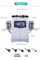 China 6-in-1 Vacuum Cavitation Slimming Machine with RF & EMS for Body Contouring, Fat Reduction and Skin Tightening for sale