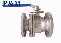 China ASTM A351 CF8 ANSI SS FLANGED ball valve for sale