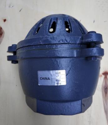China 4'' GG20 PN16 BS21 cast iron foot valve for sale