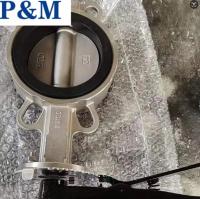 China China ASTM A351 CF8/CF8M stainless steel ANSI standard wafer butterfly valve for sale