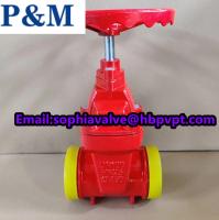 China PN16 PN25 grooved end cast iron gate valve for sale
