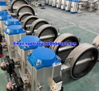 China ANSI stainless steel CF8 wafer butterfly valve for sale