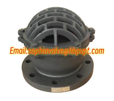 China cast iron BS4504 PN10 resilient seal foot valve with good quality for sale