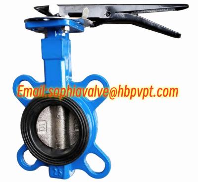 China NBR/EPDM resilient seal DIN butterfly valve for sale