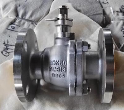 China Q41F Stainless steel CF8 2-PC JIS10K ball valve for sale