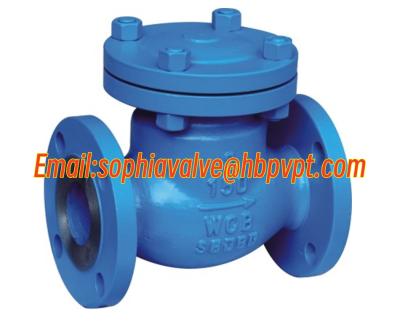 China H44H cast steel WCB flanged swing check valve for sale