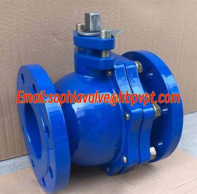 China Q41F cast iron floating resilient seal 2-pc ball valve made in China for sale