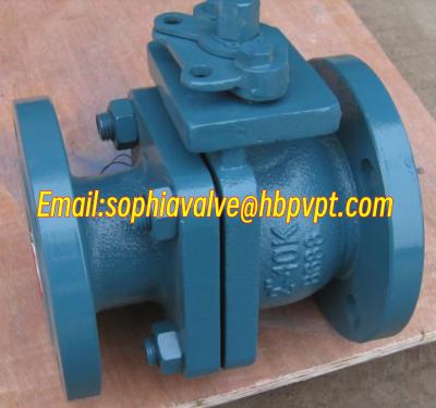 China JIS B2031 FC200 cast iron PTFE seal ball valve exporter from China for sale