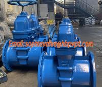 China DN250 PN16 GGG50 cast iron gate valve blue color valve made in China for sale