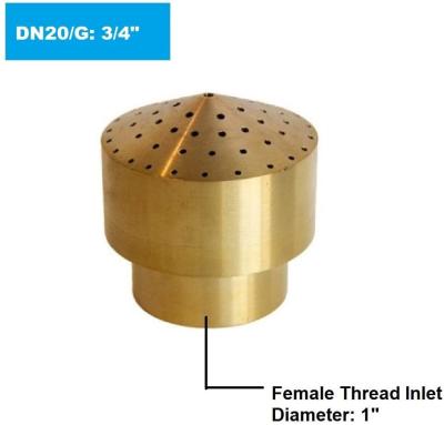 China 1 Inch 4 Tiers DN25 Dancing Fountain Nozzles for sale