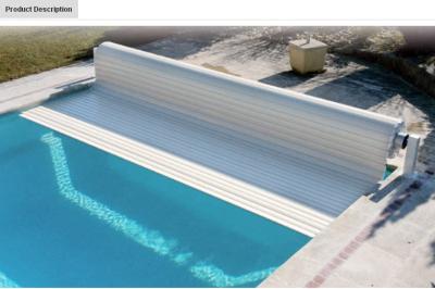 China 2020 Lastest Hot Sale Factory Price PC Automatic Swimming Pool Cover With A Roller for sale