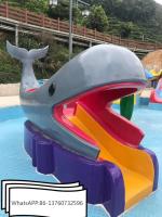 China Anti UV Kids Water Park Equipment Fiberglass Whale Water Slide for sale