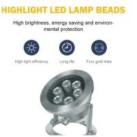 China 2700K 6 Watt Underwater LED Lights 120 Degree Beam Angle for sale