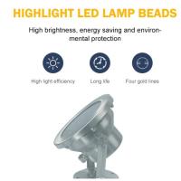 China Garden 7000K 24V 6W IP68 Water Fountain Led Lights for sale