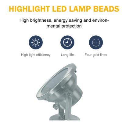 China Garden 7000K 24V 6W IP68 Water Fountain Led Lights for sale