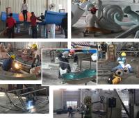 China TUV Anti UV Fiberglass Caterpillar Aqua Water Slides for sale