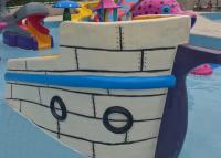 China TUV Children Playground Ship Water Slide For Backyard  Resort for sale