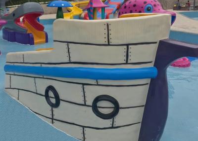 China TUV Children Playground Ship Water Slide For Backyard  Resort for sale
