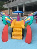 China Customized Fiberglass Water Park Equipment Butterfly Water Slide for sale