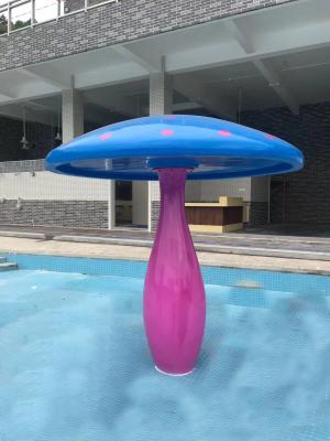 China Anti UV Outdoor Kids Water Park Equipment Mushroom Waterfall for sale