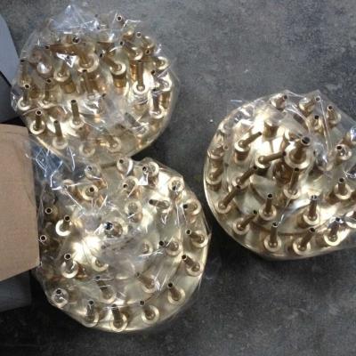 China 22m3/h Brass Ajustable 3 Layers Blossom Fountain Nozzle for sale