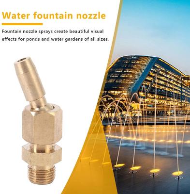 China DN15 Brass Universal Dancing Fountain Nozzles 3m3/h Water Flow for sale